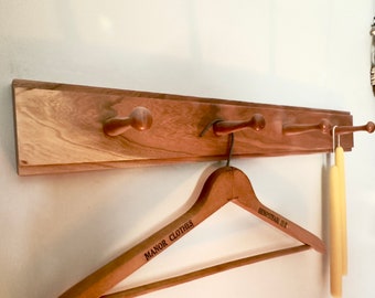 Solid Maple Shaker Peg Rail Coat Rack - Etsy