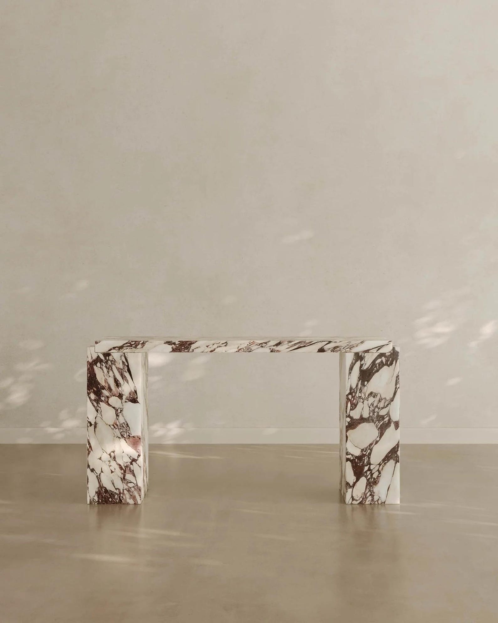 Elegantly Crafted Viola Marble Console – A Timeless Blend of Modern Art ...