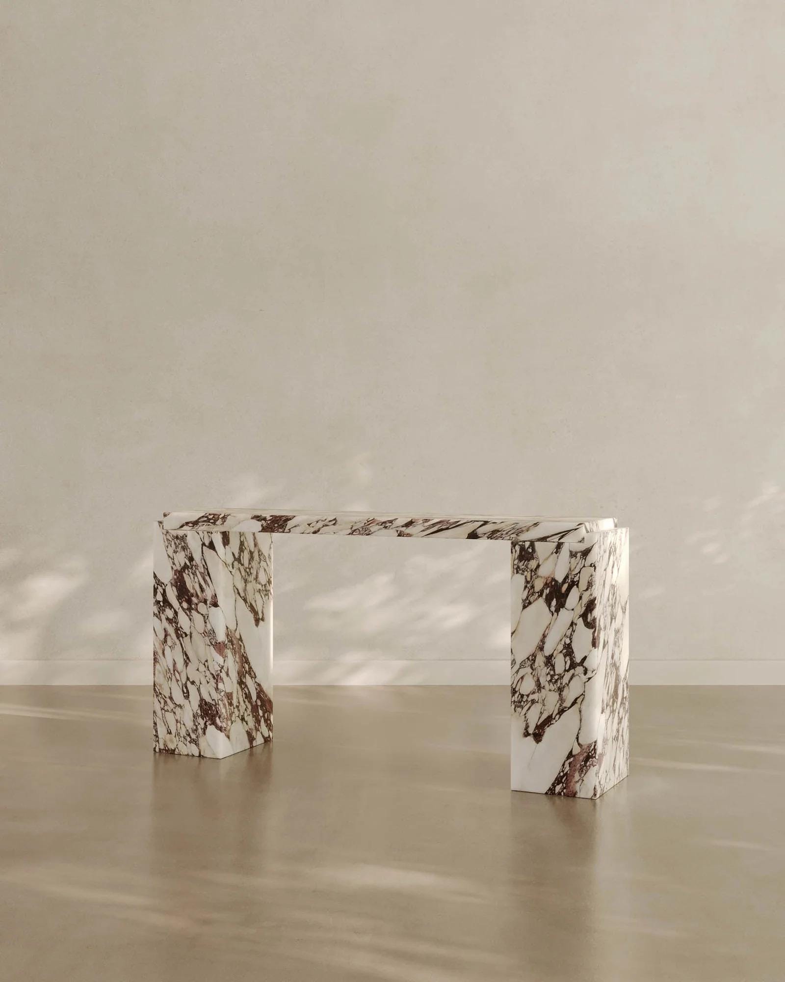 Elegantly Crafted Viola Marble Console – A Timeless Blend of Modern Art ...