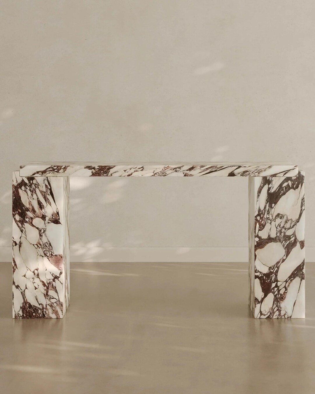 Elegantly Crafted Viola Marble Console – A Timeless Blend of Modern Art ...