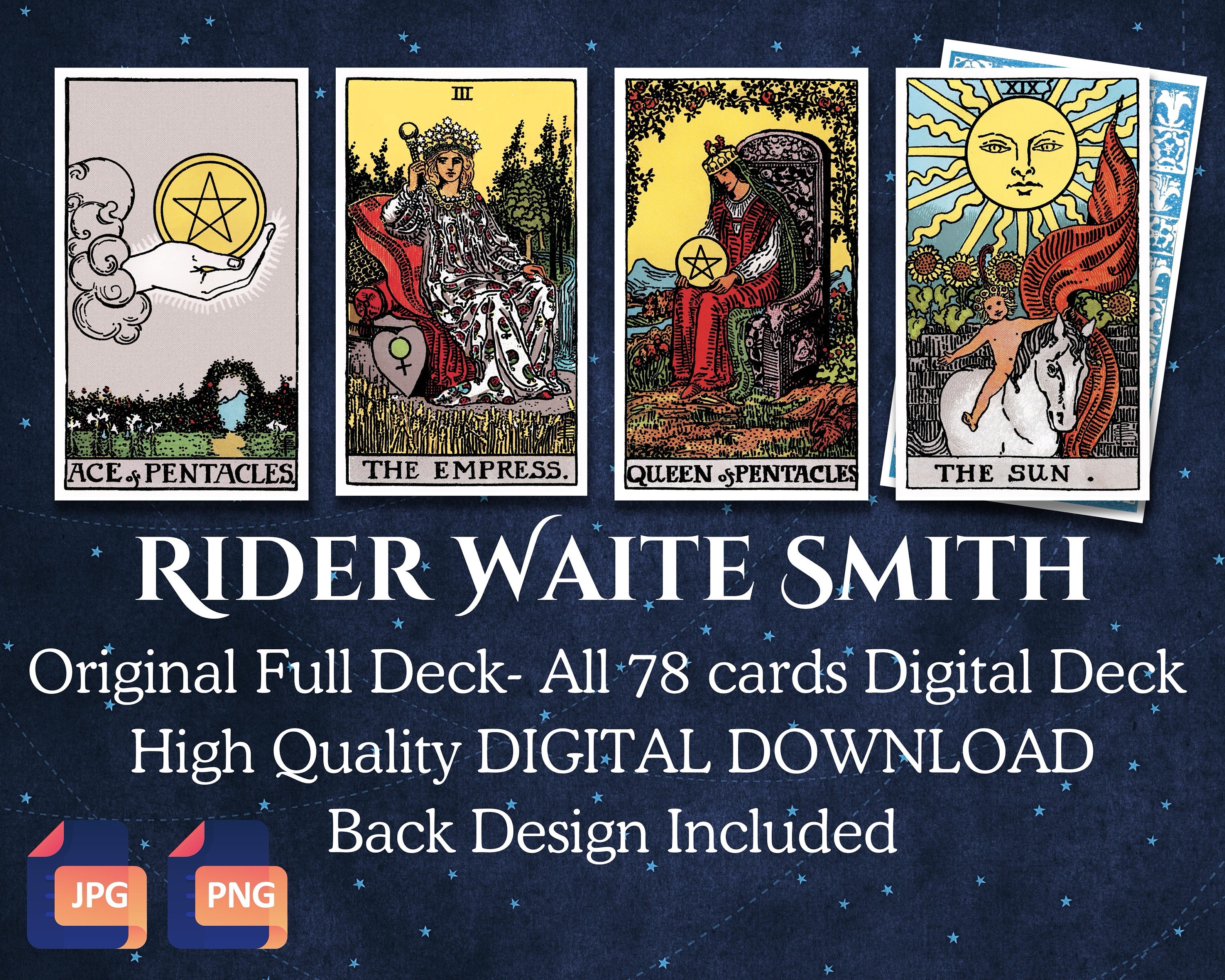 Rider Waite Tarot Card Deck |original Rider Waite Smith| All 78 Cards ...