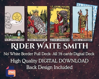 Rider Waite Tarot Card Deck |original Rider Waite Smith| All 78 Cards ...