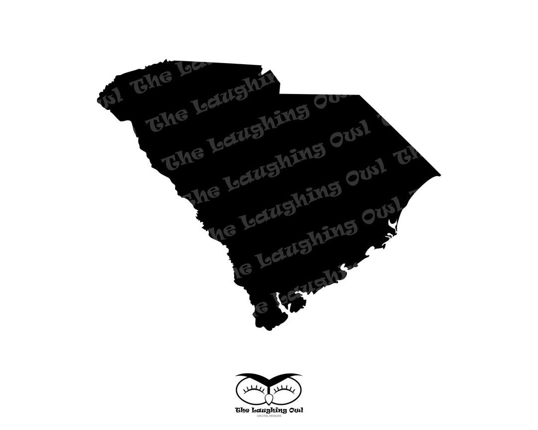 State of South Carolina Silhouette Digital Download svg, Png, Jpg, Dxf ...