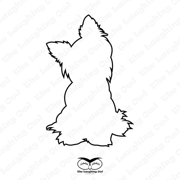 Yorkie Silhouette - Etsy