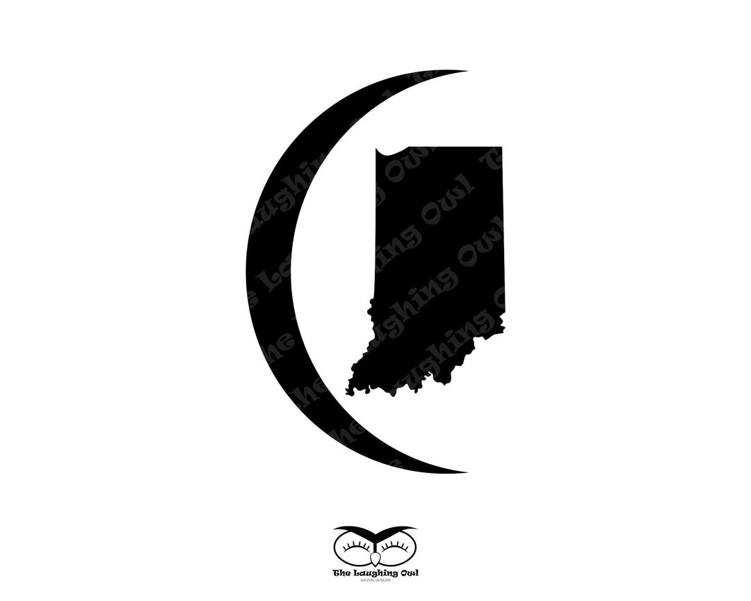 Solar Eclipse Indiana Graphic Design, Digital Download svg, Dxf, Png ...
