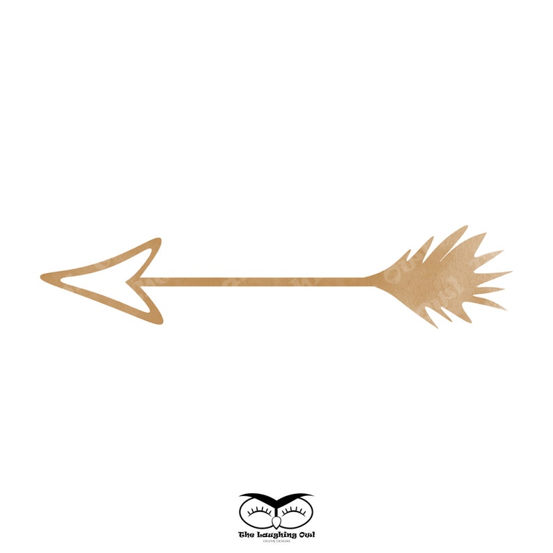Light Brown Water Color Arrow, SVG, PNG, Digital File, Transparent ...