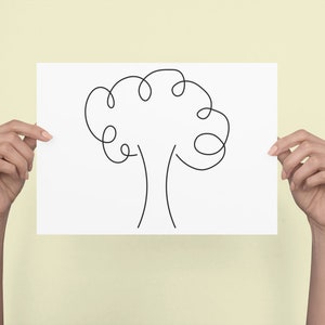 Abstract Line Art Tree Graphic Design Cut File Digital Download svg ...