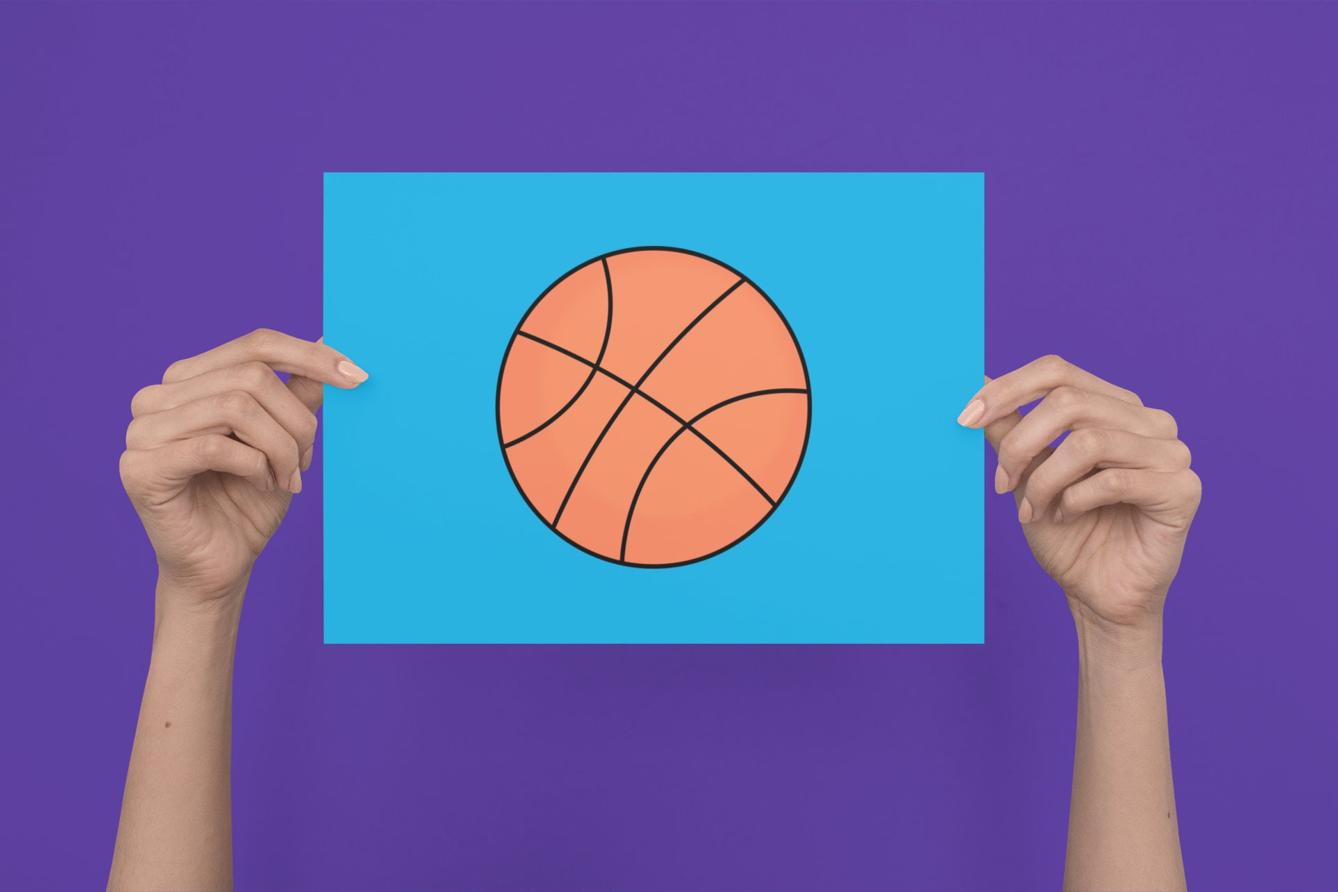 Orange Basketball Graphic Design, Digital Download png, Dxf, Jpg, Svg ...