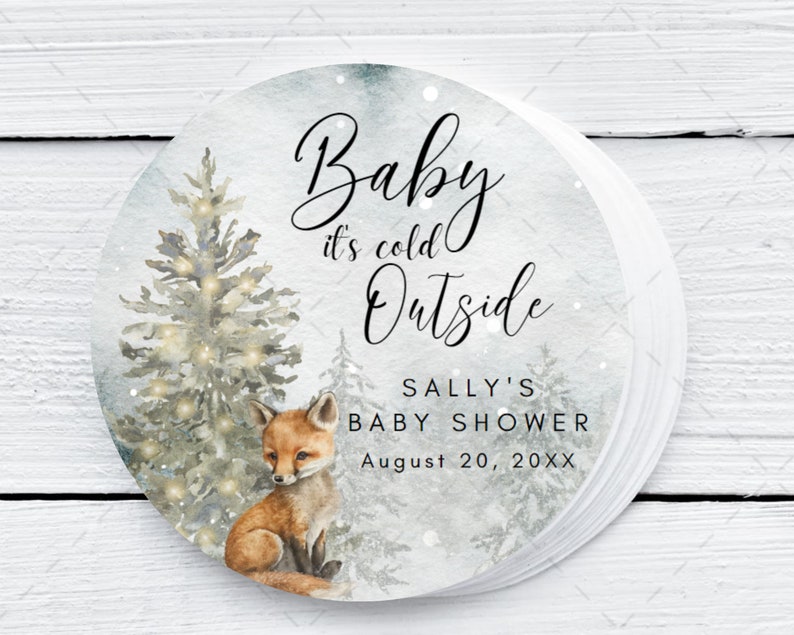 Winter Woodland Baby Shower Favors: Soy Wax Candles - Set of 12 - Etsy