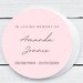 Memorial Service Candles Funeral Candle Favors in Memory of Candles ...