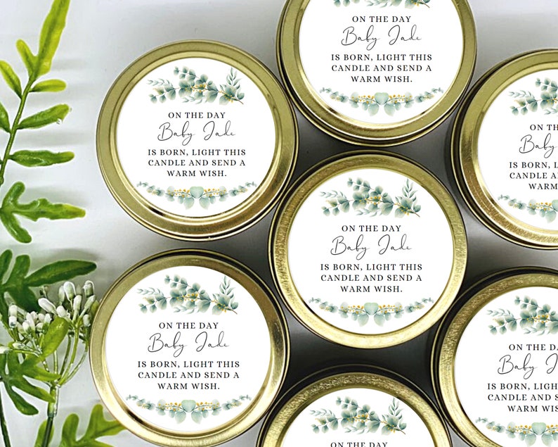 Prayer Candle Favors Prayer Candle Custom Baby Shower Gift - Etsy