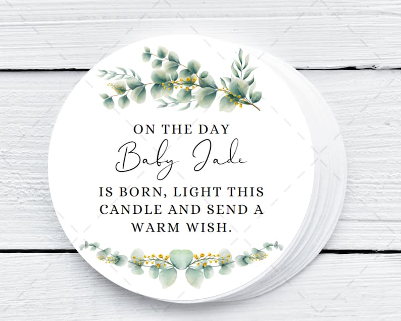 Prayer Candle Favors Prayer Candle Custom Baby Shower Gift - Etsy