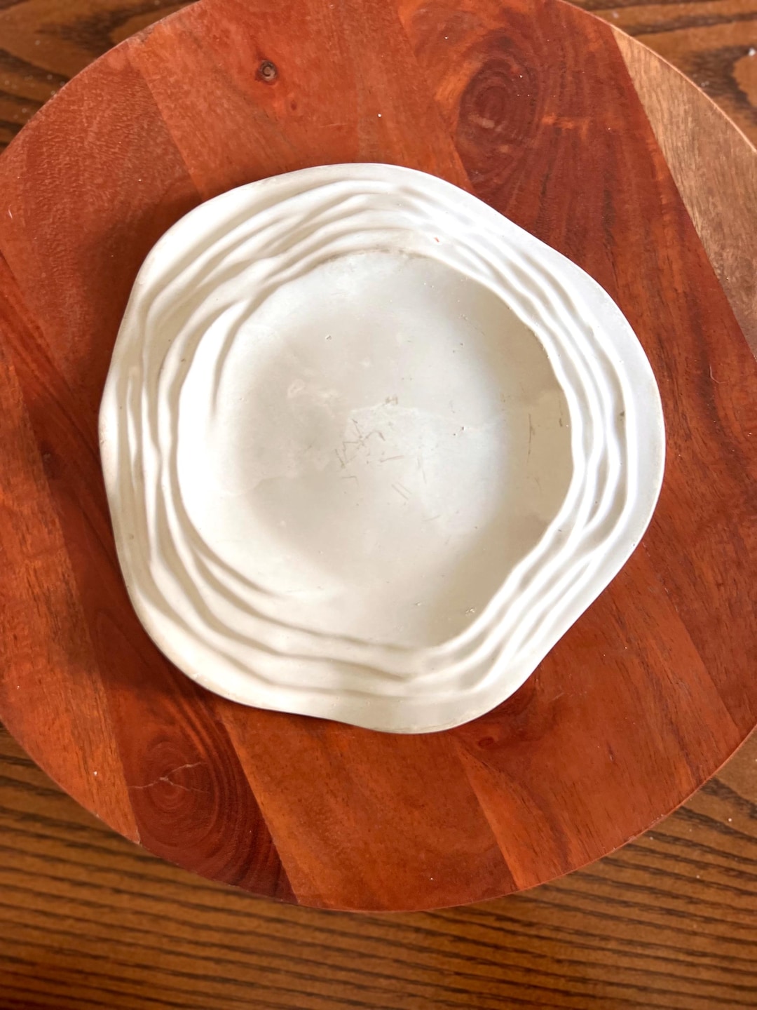 WAVY PLATE Client Gift Stone Look Jewelry Dish Handmade Christmas Gift ...