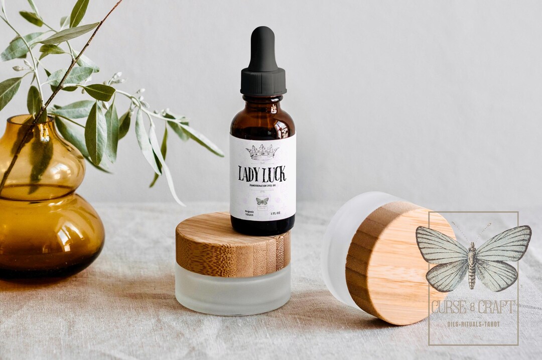 LADY LUCK Legal, Courthouse Spell Ritual Oil, Clovers, Attraction Oil ...