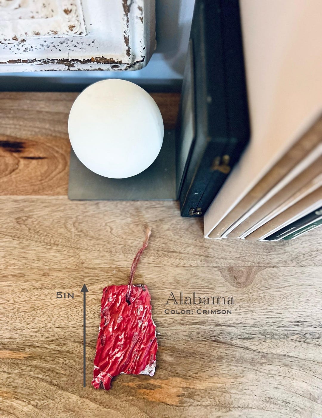 ALABAMA- Handmade 5 Inch Cheap Teacher Gift Paintable State Ornaments ...