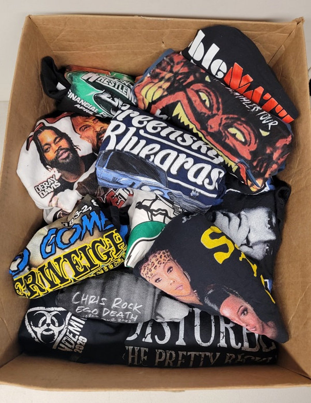 Misc Shirt Lot 10 Pc-misc Sizes & Colors/bands / Artists/comedians and ...