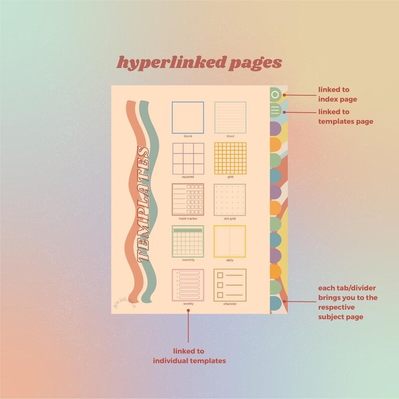 Retro Planner | Undated Planner | Monthly Planner | Weekly Planner ...