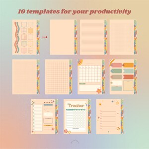 Retro Planner | Undated Planner | Monthly Planner | Weekly Planner ...