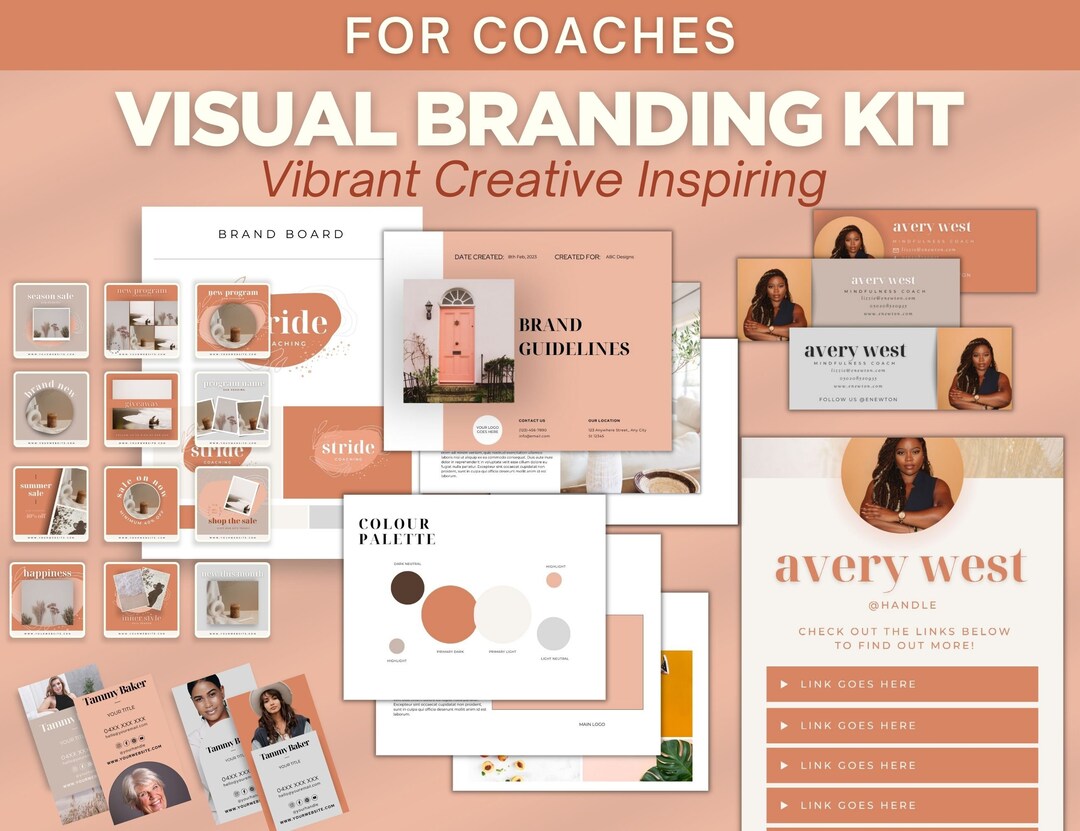 Visual Branding Kit for Coaches | Vibrant, Creative, Inspiring ...
