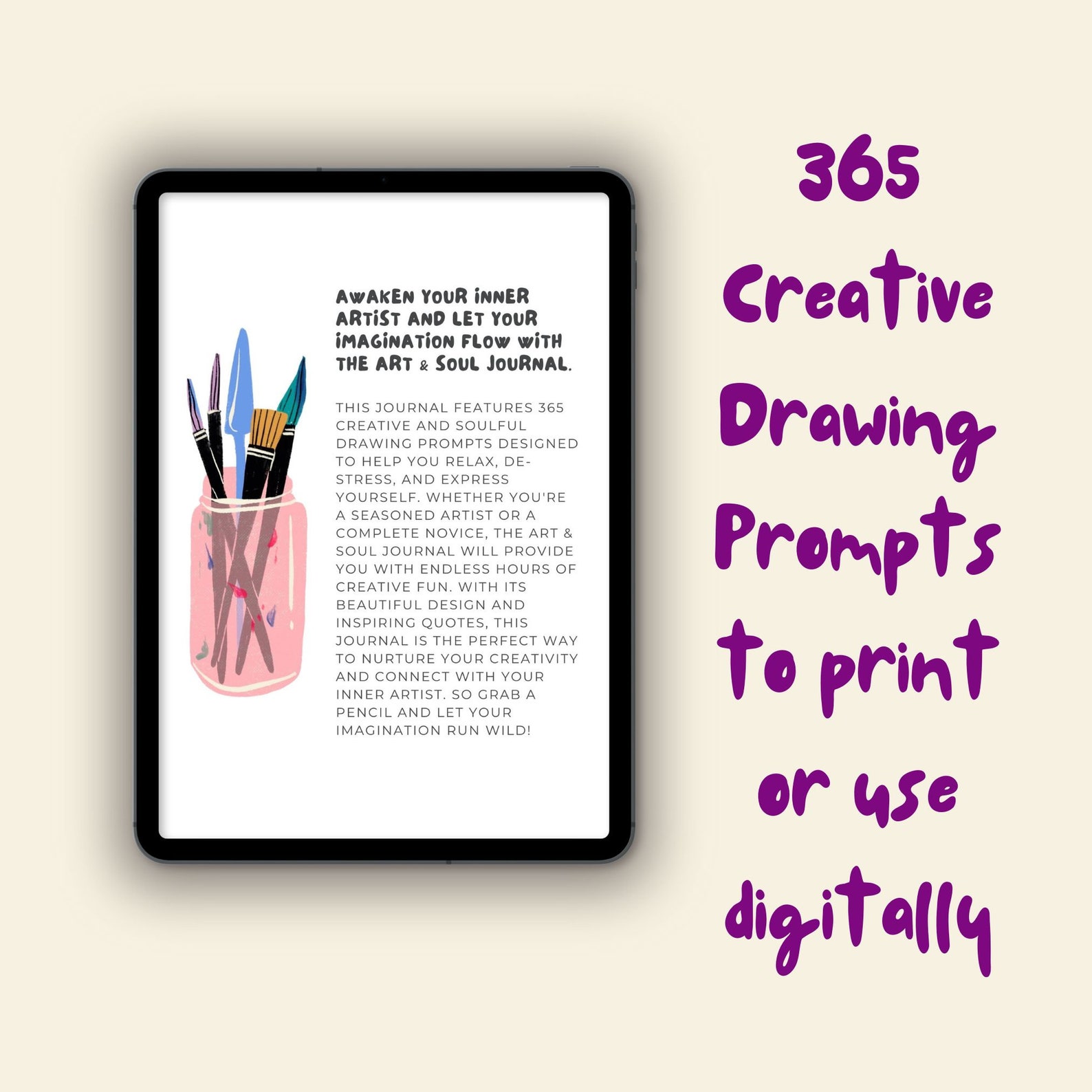 Draw Your Way to Bliss Daily Drawing Creative Journal - Etsy