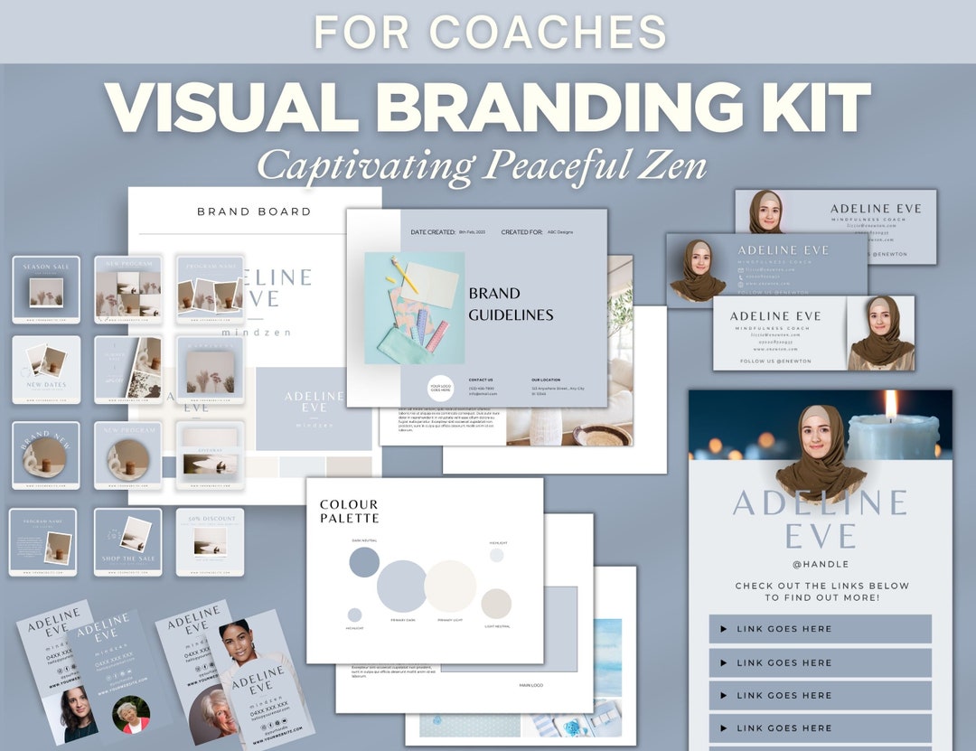 Visual Branding Kit for Coaches | Captivating, Peaceful, Zen | Business ...