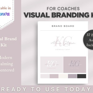 Visual Branding Kit for Coaches | Modern Calming, Centered | Business ...