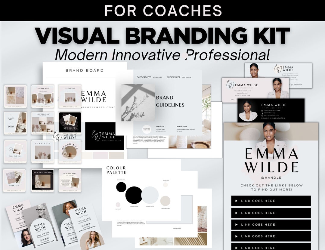 Visual Branding Kit for Coaches Modern, Innovative, Professional ...