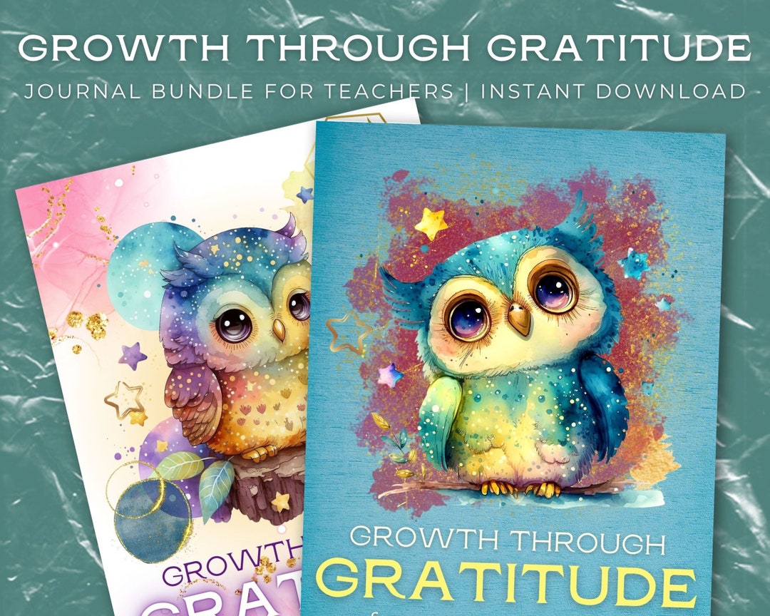 30 Day Gratitude Journal | Prompts Bundle for Teachers | Student and ...