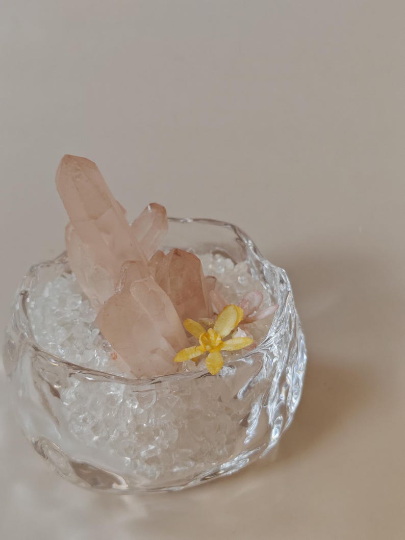 Rose Quartz Crystal Mini Landscape – Madagascar Blushed Pink Quartz ...