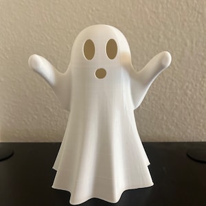 Spooky Ghost Decoration With Flickering LED Tealight Candle | Cute ...
