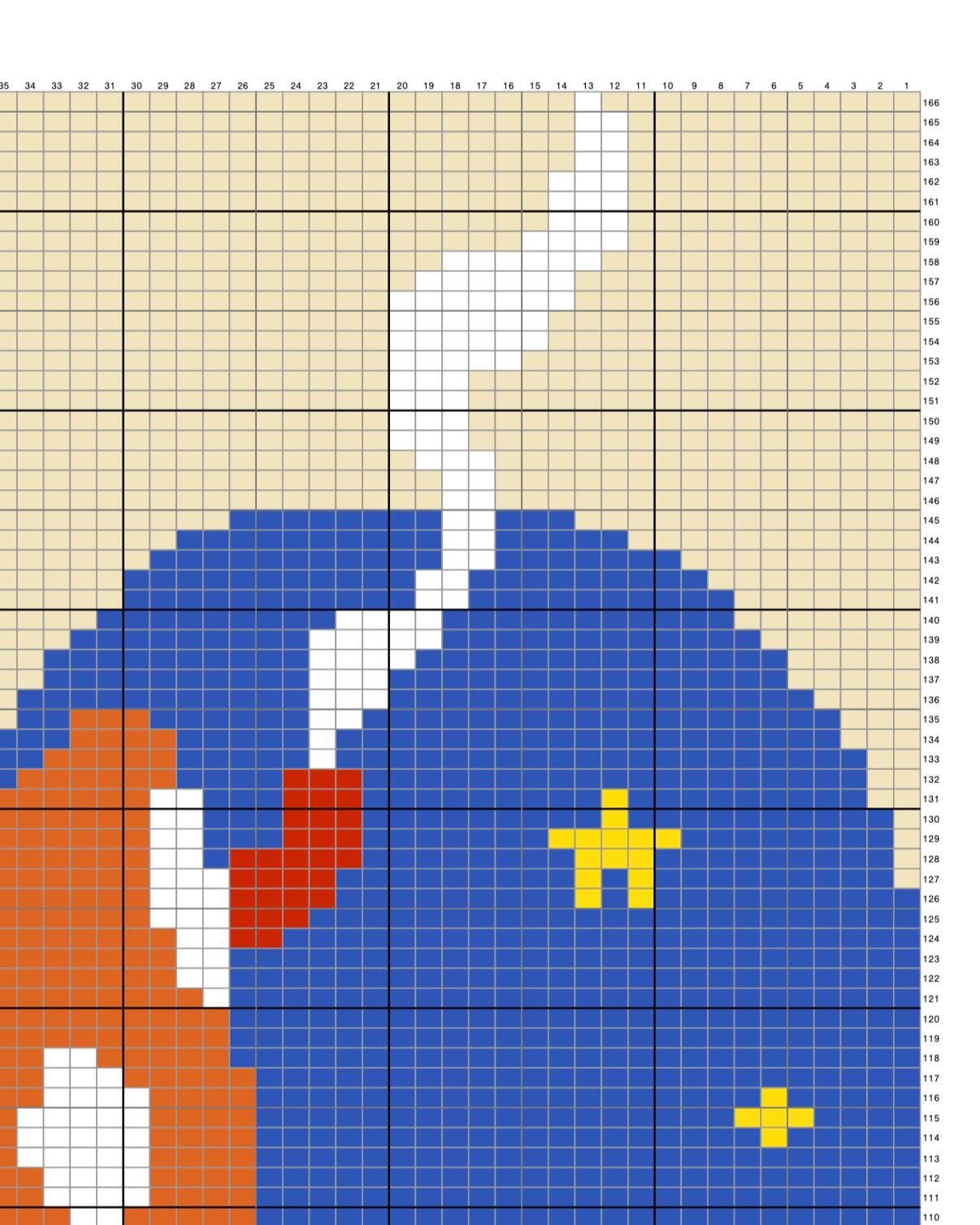 Ladybug Knitting Chart PDF – Intarsia or Tapestry Crochet Pattern ...