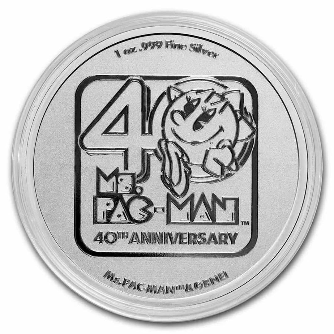 2021 Ms PAC-MAN 40th Anniversary 1 Oz .999 Silver Coin PACMAN - Etsy