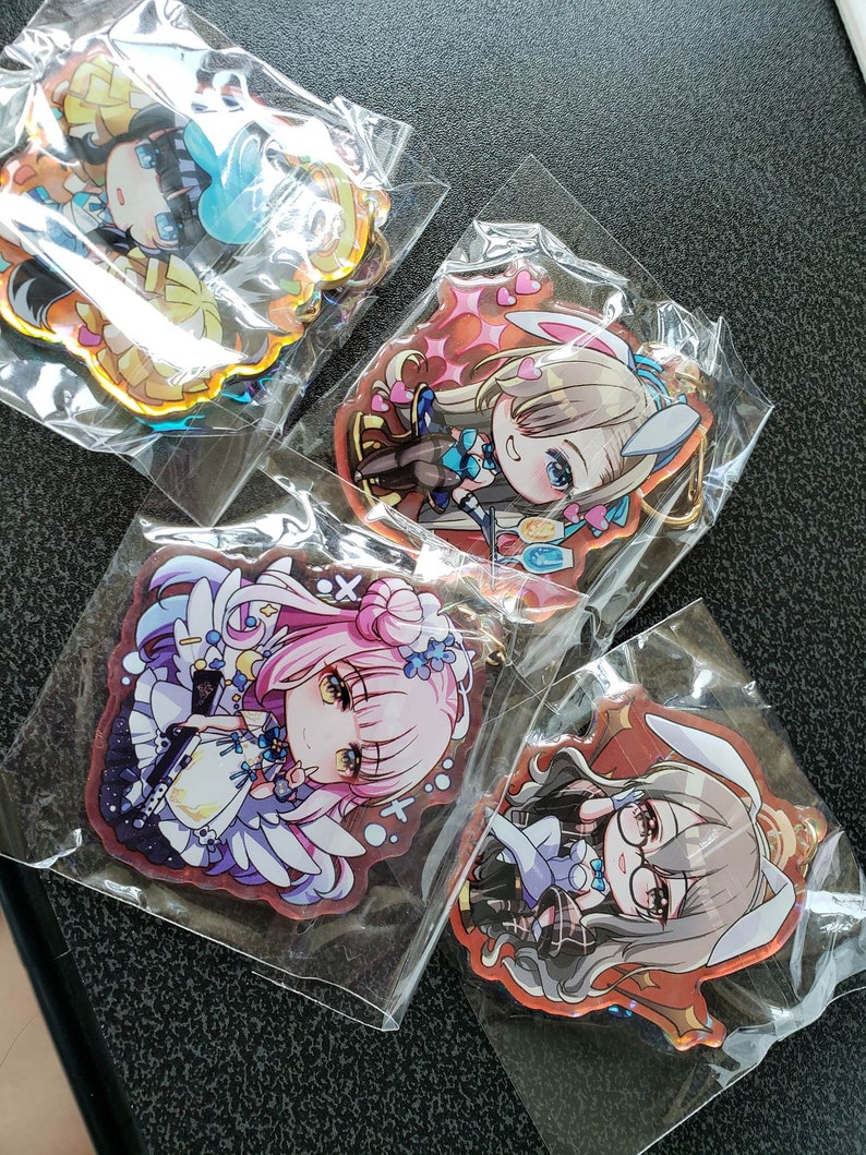 Blue Archive Asuna Karin Neru Akane Hibiki Keychains - Etsy Ireland