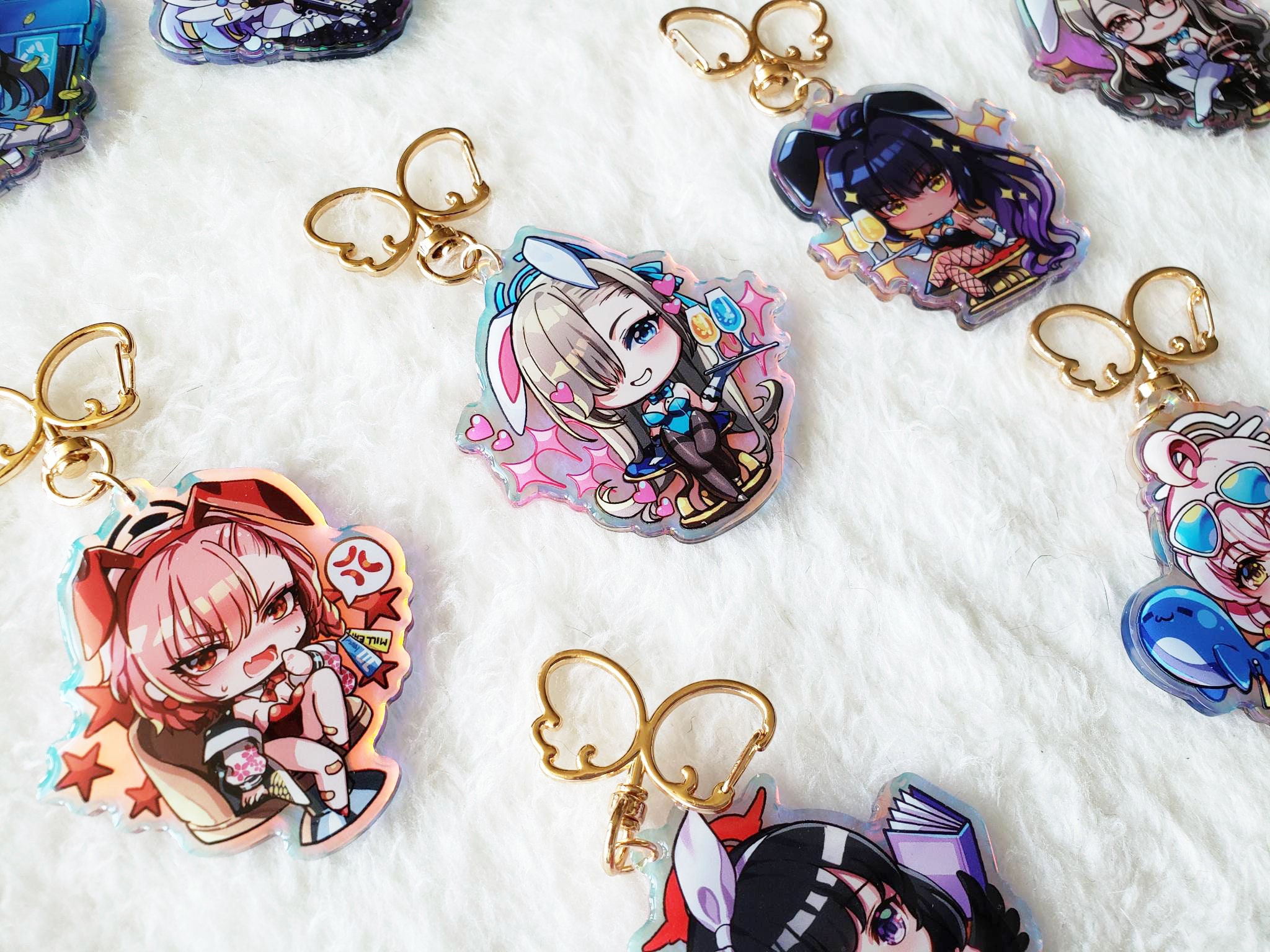 Blue Archive Asuna Karin Neru Akane Hibiki Keychains - Etsy Ireland