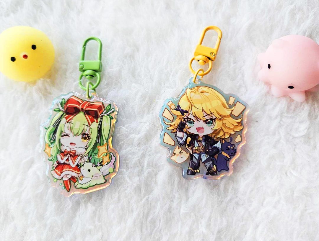 Vtuber Fauna Ceres Doki Bird Keychain - Etsy