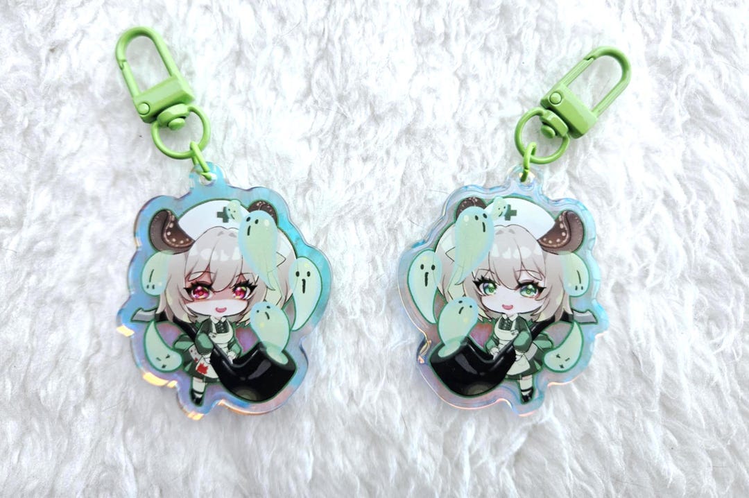 Vtuber Fauna Ceres Nimi Nightmare Doki Bird Keychain - Etsy