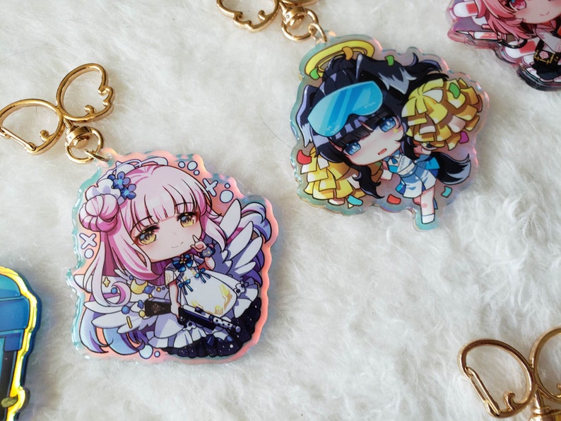 Blue Archive Asuna Karin Neru Akane Hibiki Keychains - Etsy Ireland