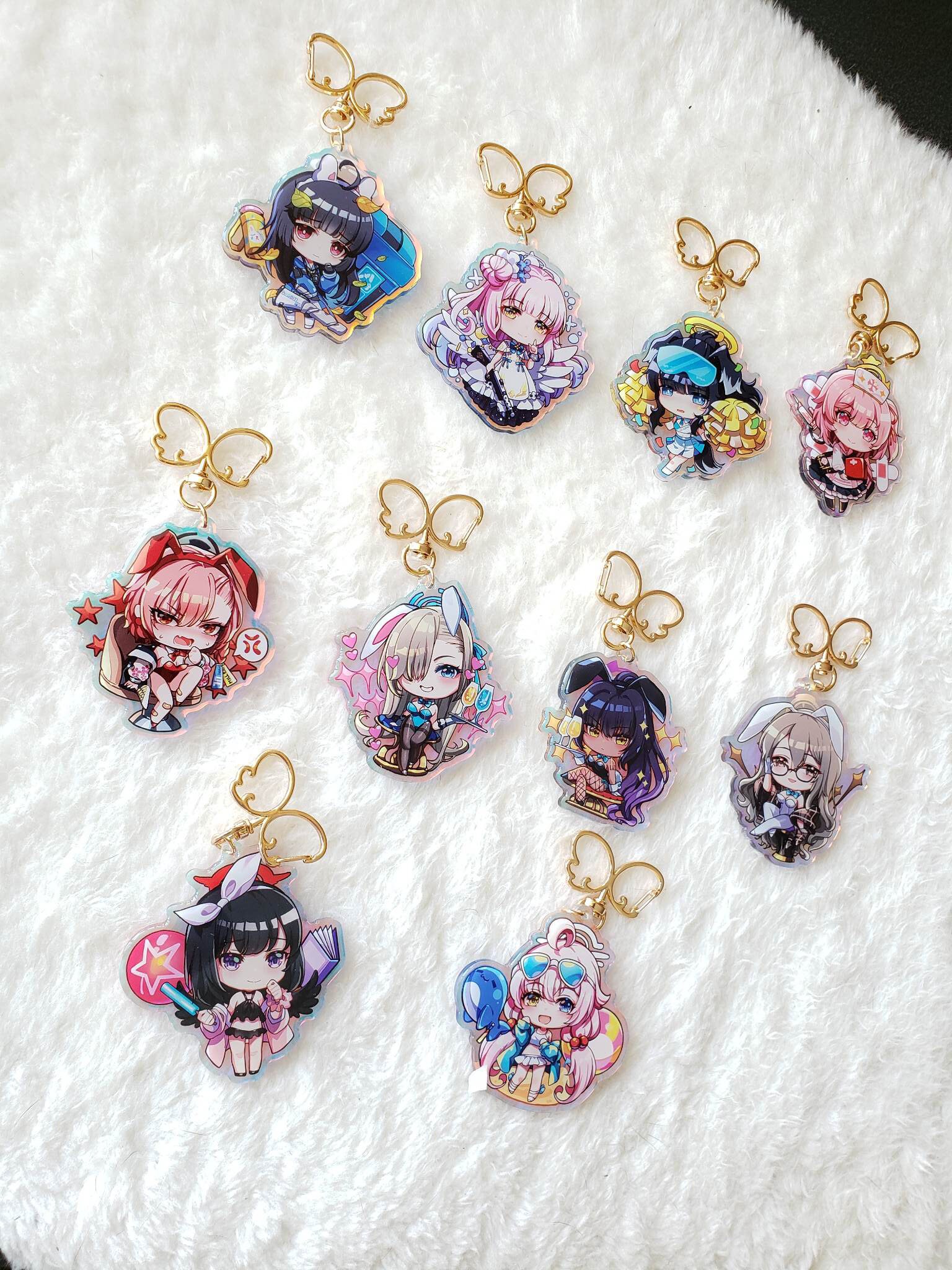 Blue Archive Asuna Karin Neru Akane Hibiki Keychains - Etsy Canada