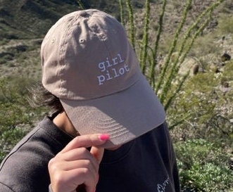 Girl Pilot Baseball Cap - Etsy