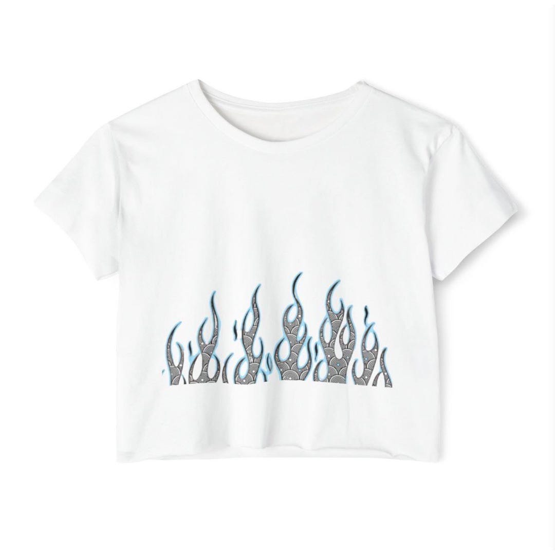 Crop Top Fire Flames - Etsy
