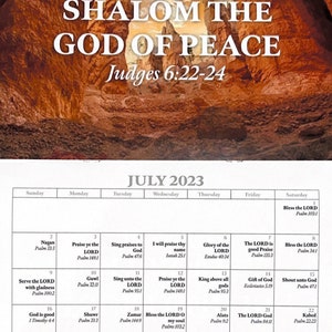 2023 God Calendar - Etsy