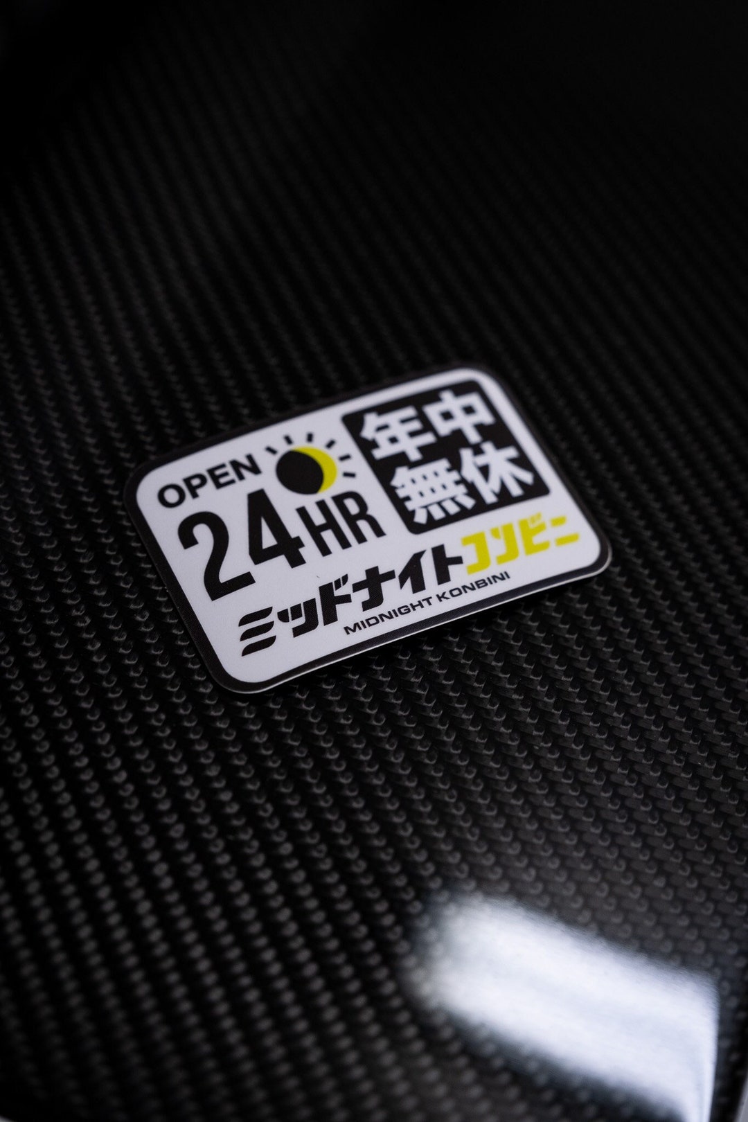 Midnight Konbini 24 Hour Transparent Sticker | JDM Car Sticker | Vinyl ...