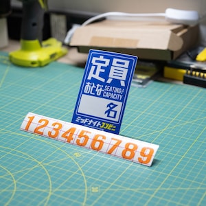 Seating Capacity Sticker | JDM Car Sticker | Vinyl Decal - Etsy