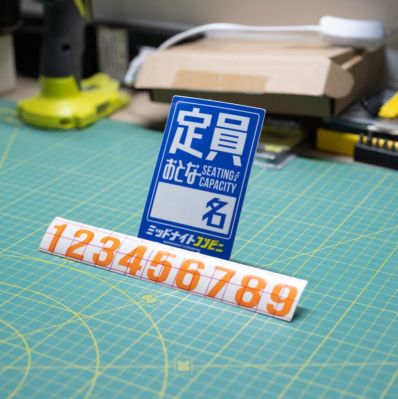Seating Capacity Sticker JDM Car Sticker Vinyl Decal - Etsy