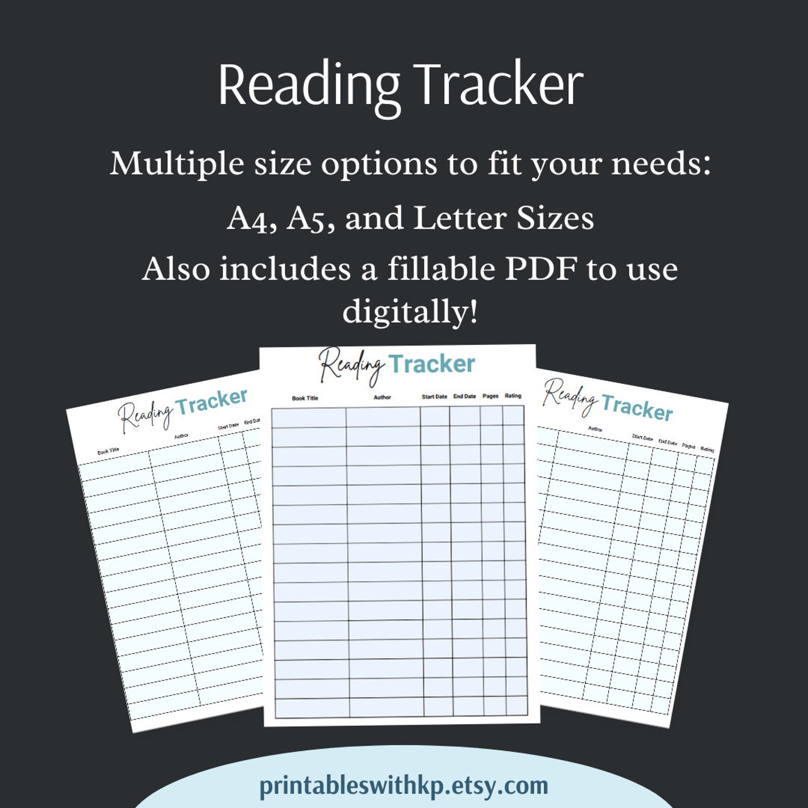 Printable and Digital Reading Log, Book Log, Great for Avid Readers ...