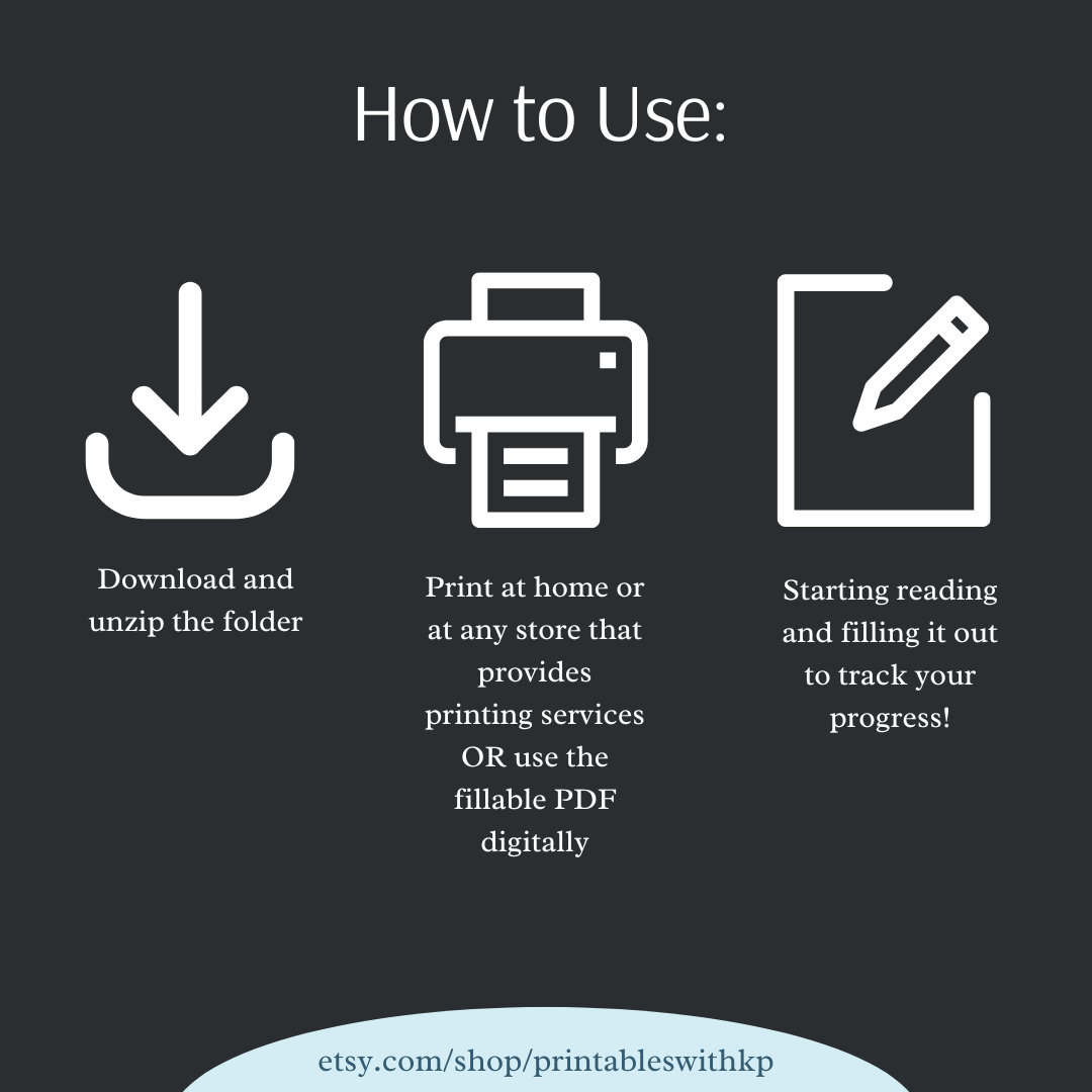 Printable and Digital Reading Log, Book Log, Great for Avid Readers ...