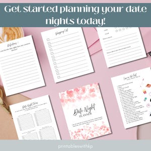 Printable Date Night Planner With Date Night Ideas, Couples Dates ...