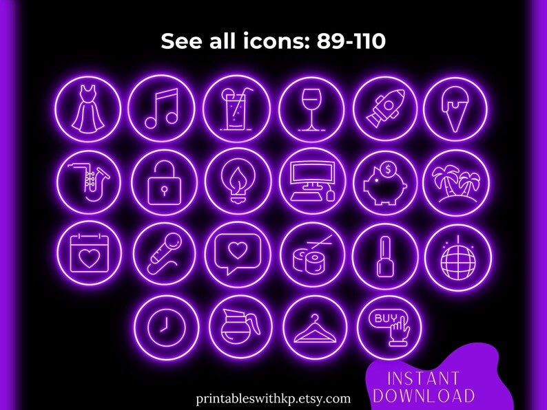 Instagram Highlight Covers Purple | Ig Highlight Covers | Instagram ...