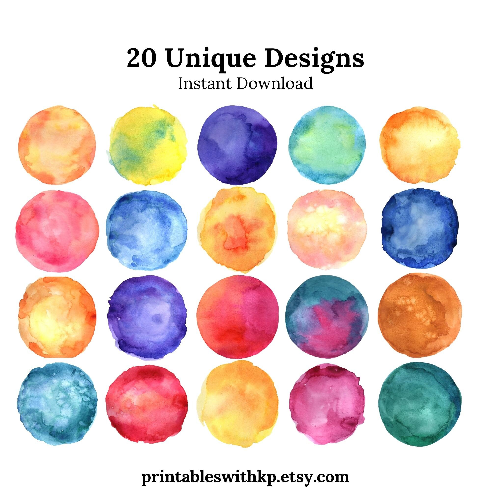 Watercolor Instagram Highlight Covers | Colorful Ig Highlight Covers ...