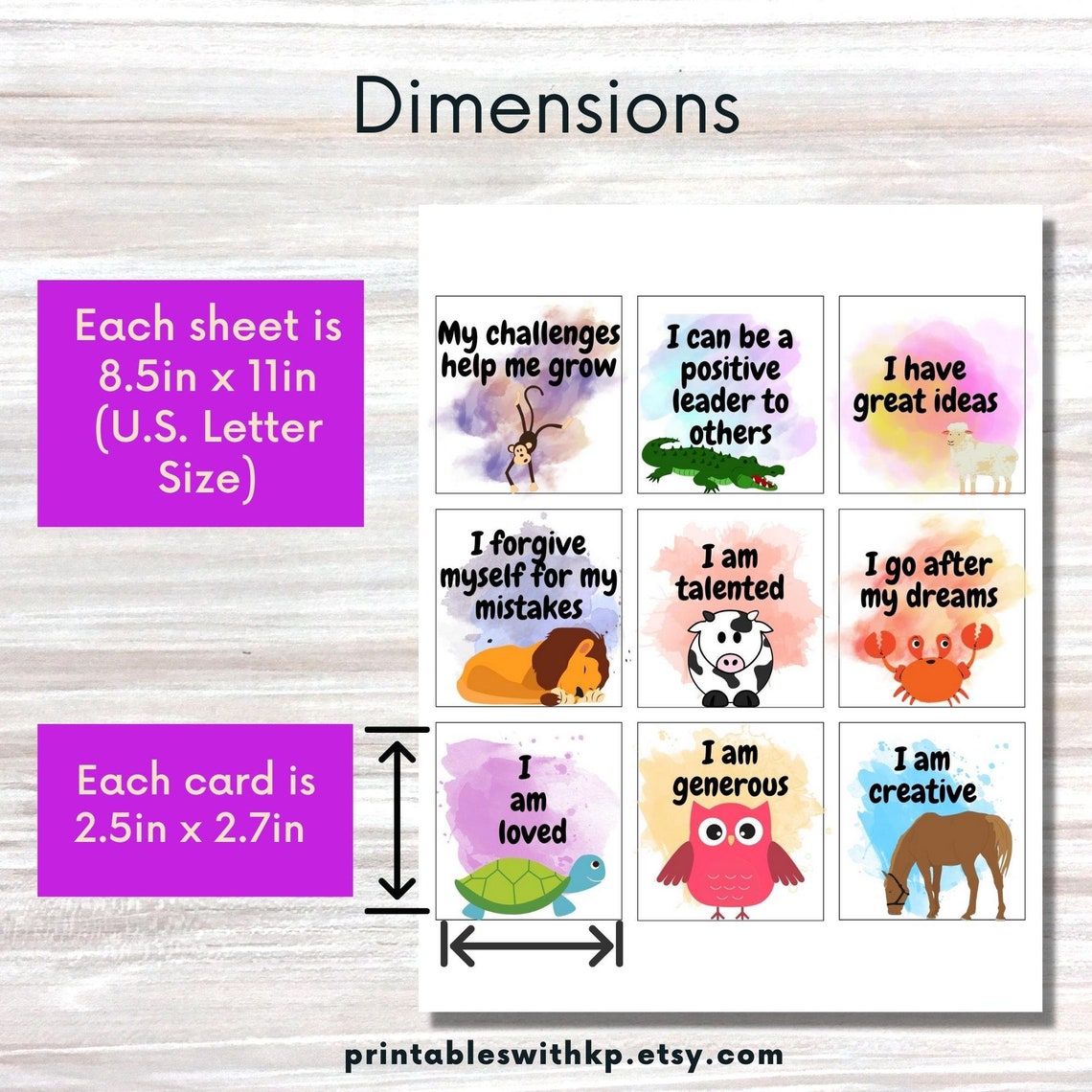 Printable Positive Affirmation Cards for Kids | Encouragement Cards ...